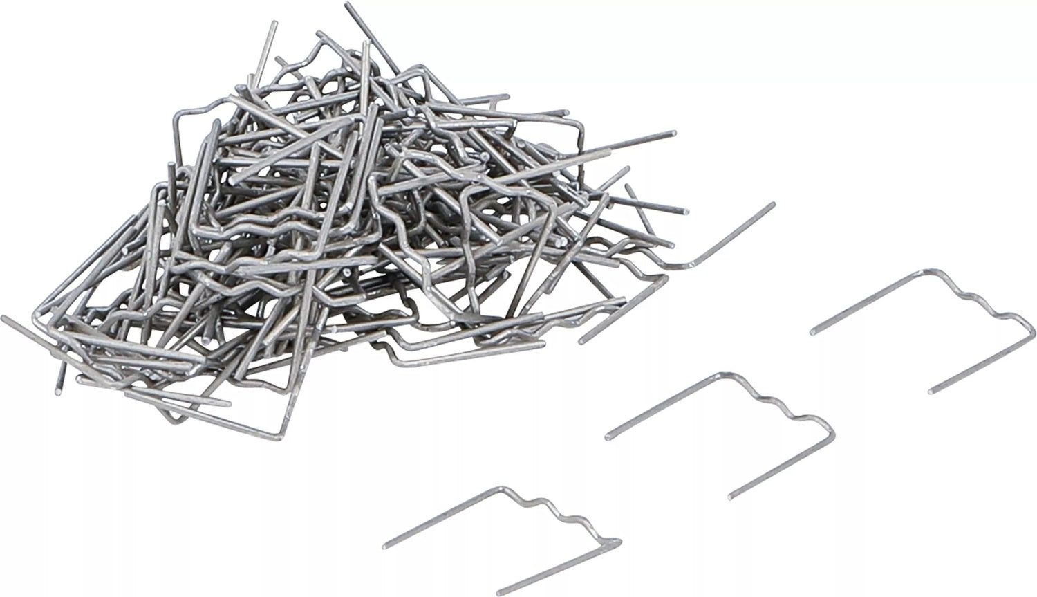 BGS 73351 Satz Reparaturklammern flach 0,8mm 100 teilig